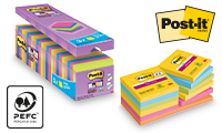 Post-it Super Sticky Notes 76 x 76 mm Assorted 90 Sheets Value Pack 21 ...